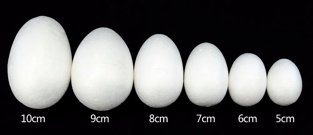Wholesale 13cm Oval Shaped Styrofoam Foam Egg For Diy Craft Easter Eggs ...