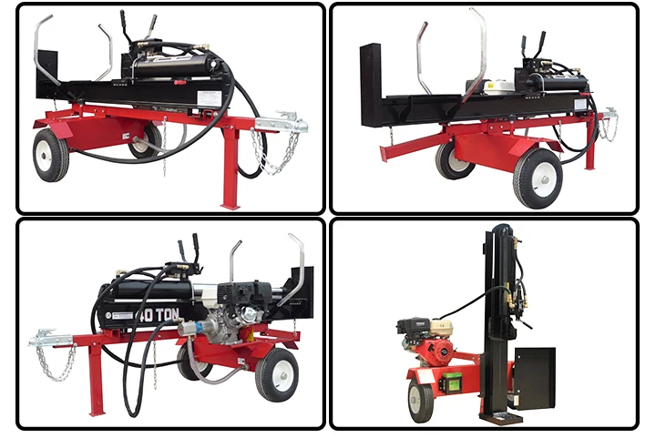 40t Two Stage Pump Vertical Log Splitter - 1050mm Length
