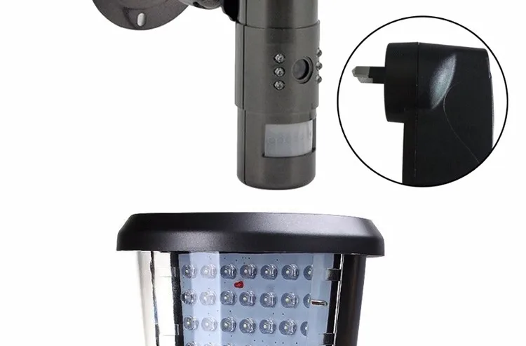 Solar Powered Led Garden Spy Hidden Light Dvr Security Camera Outdoor ...