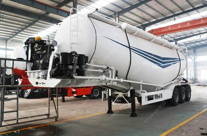 Bulk Loading Unloading Tank Truck 40 M3 Semi Trailer - Buy Bulk Cement ...