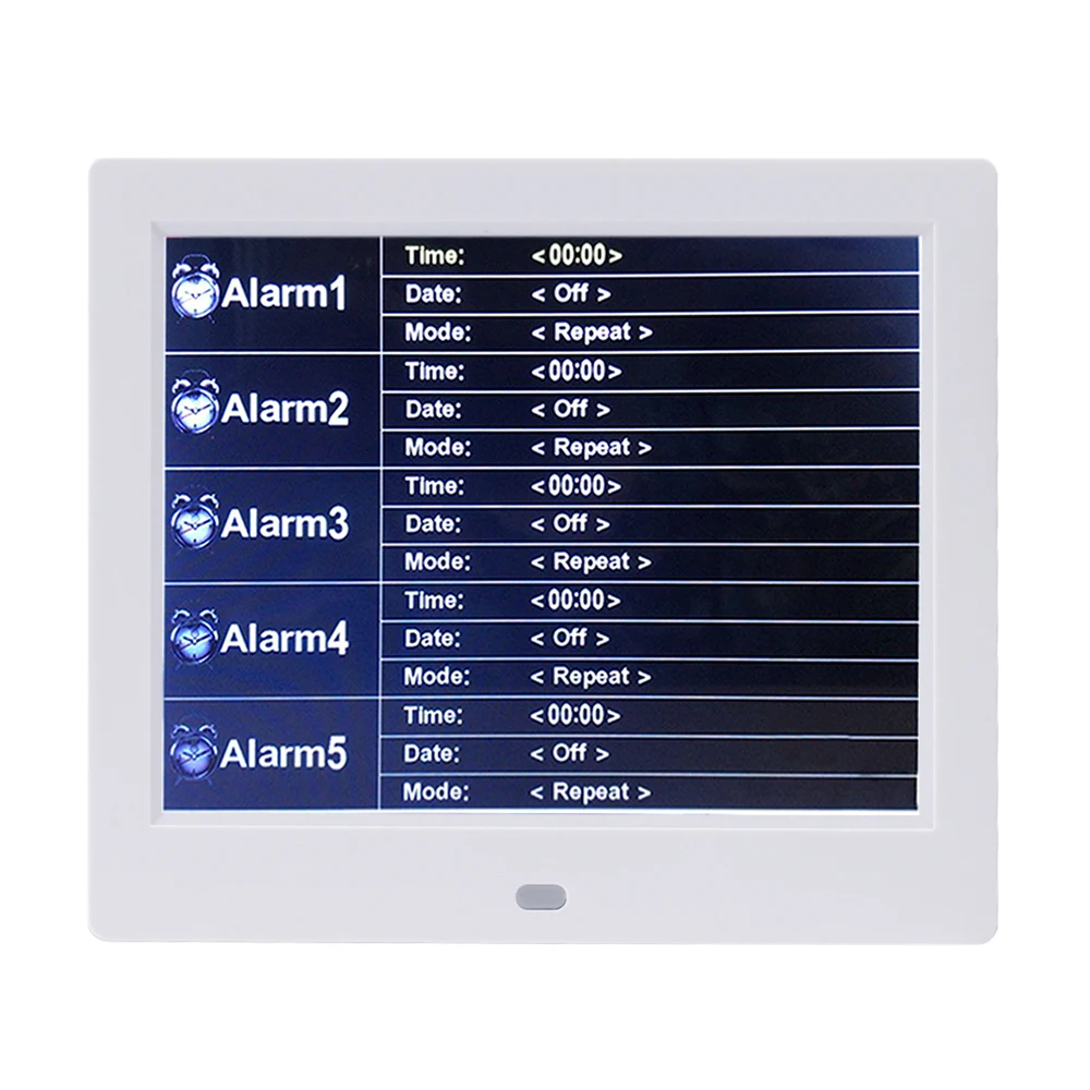 Wall Mount 8 Inch Digital Day Time Clock With Wifi Weather Station ...