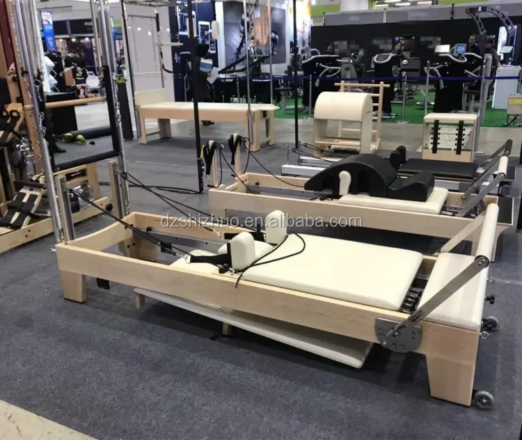 Wood Pilates Reformer Cadillac Machine - Full Trapeze Combo