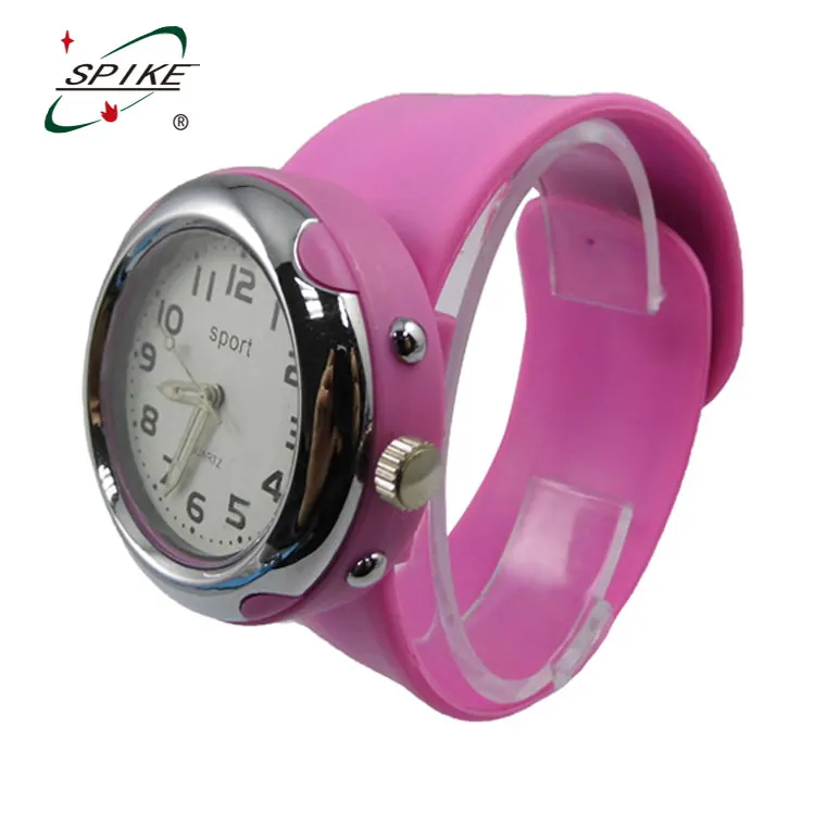 Silicon Slap Watch Interchange Minion Smiggle Slap Band Watch - Buy ...