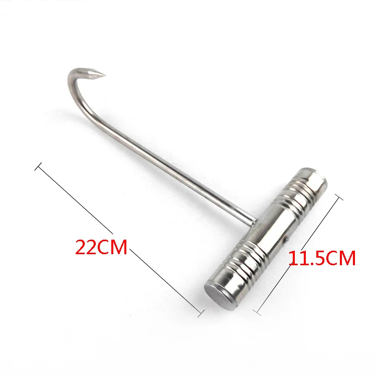 Stainless Steel Butcher Meat Processing Hooks For Butchering With Wood ...