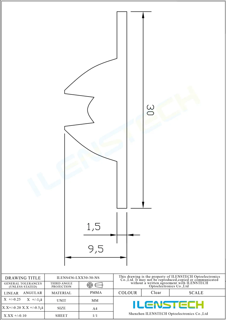 Extruded LED Lens - Diffuse Lens for Linear Light Bars