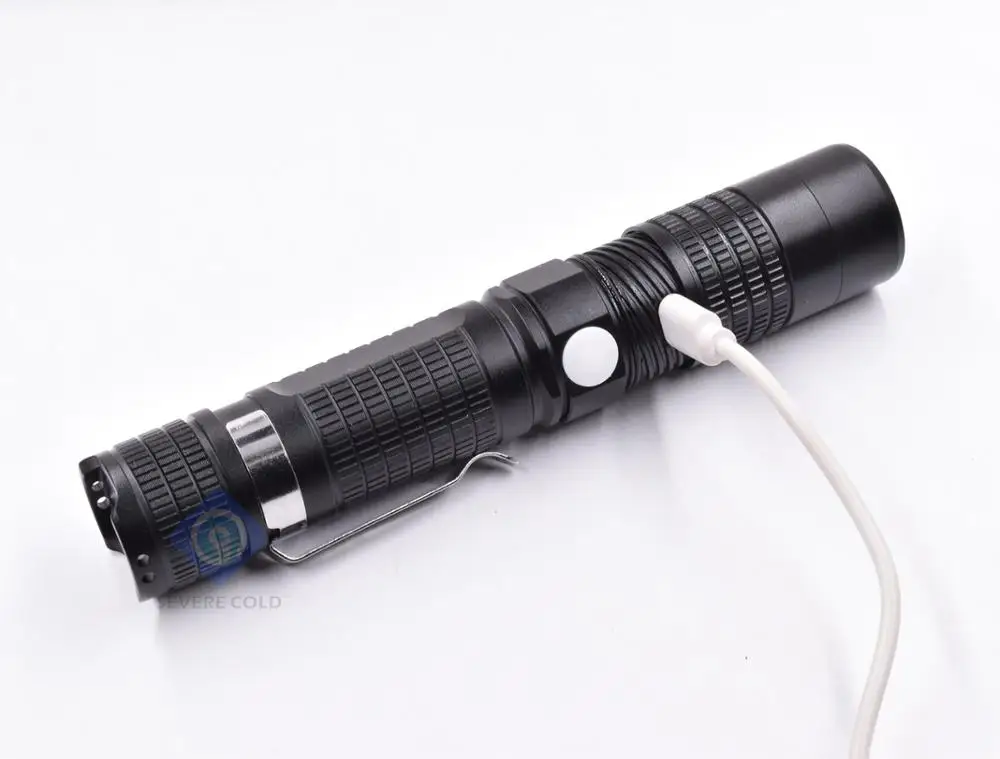 1000 Lumen 18650 10w Usb Rechargeable Led Flashlight Usb Led Flashlight ...