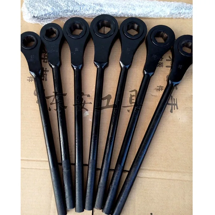 Heavy Duty Spanner Ratchet Wrench - 24-100mm Carbon Steel