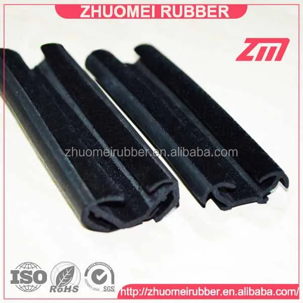 Flexible Window Glass Run Channel With Flock Lining - Buy Window Glass ...