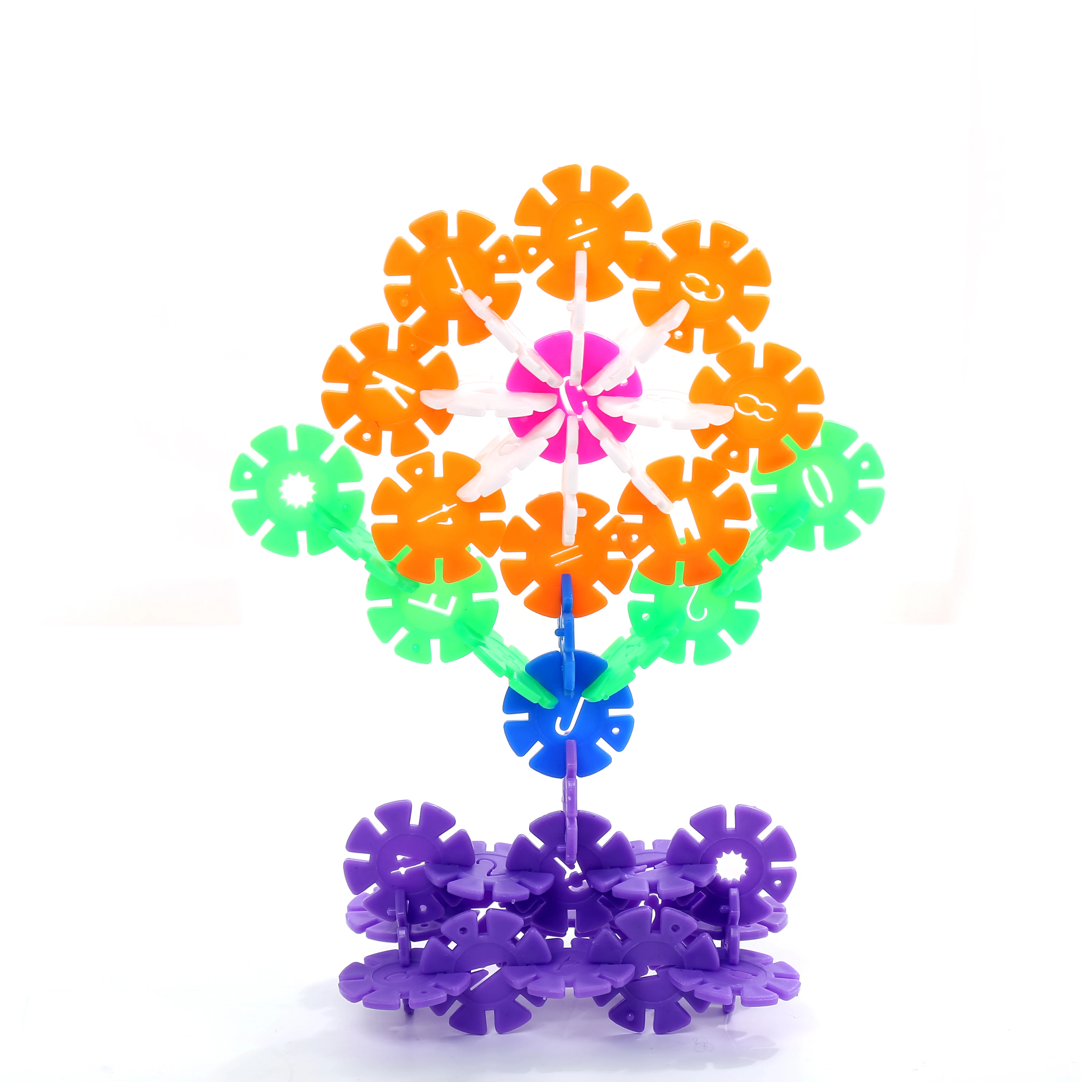 Kids Educational Toy Snow Flakes Building Block Snowflake Building ...