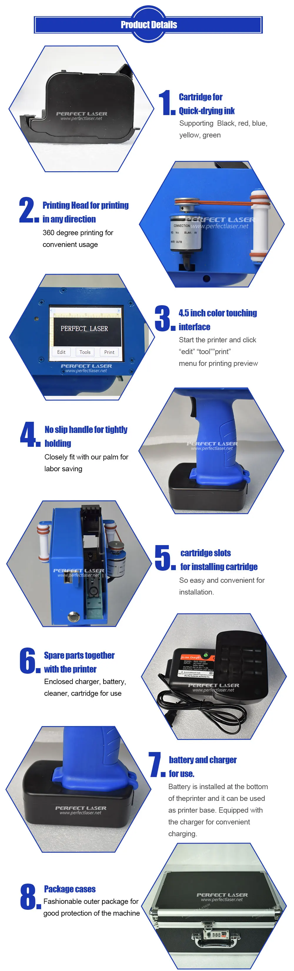 Inkjet Printing on Curved Surfaces - Handheld Expiry Date Printer