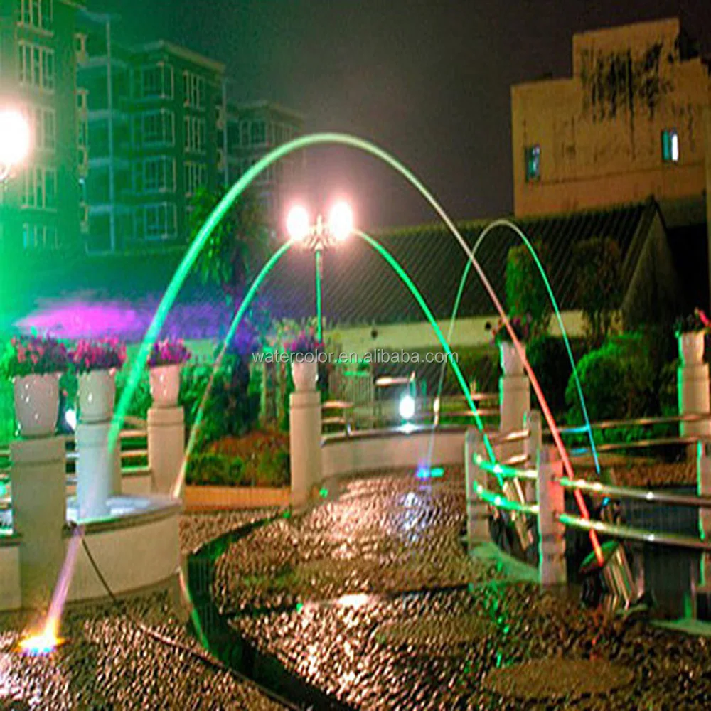 Modern Art Jumping Laminar Jet Fountain with LED for Decorative