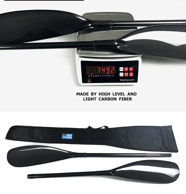 Gb Black 100% Carbon Fiber Rowing Kayak Paddle For Sale - Buy Split ...