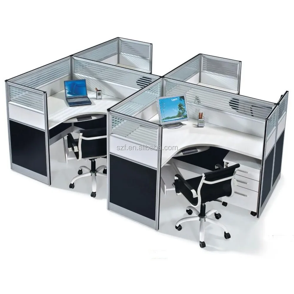 PVC Office Partition Wall - Aluminium Frame & Glass Divider