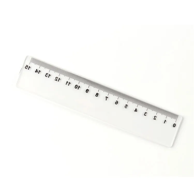6 Inches Plastic Ruler Straight Ruler Plastic Measuring Tool For ...