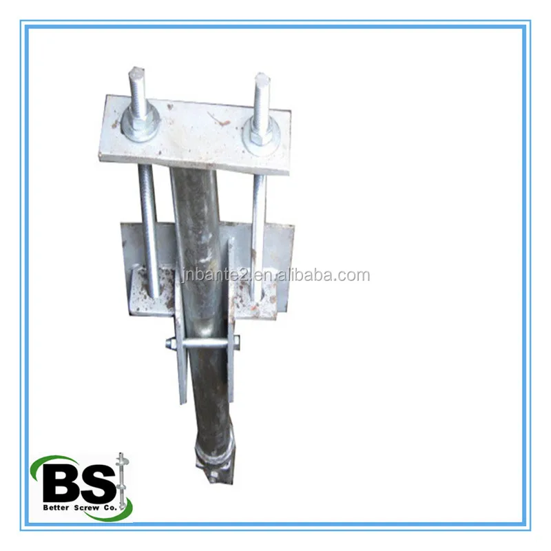 Screw Pile Underpinning/helical Pile Bracket/spiral Pier Bracket - Buy ...