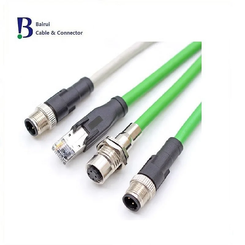 Bairui Circular Sensor M12 8 Pin A B D X-coded Male Connector To Rj45 ...