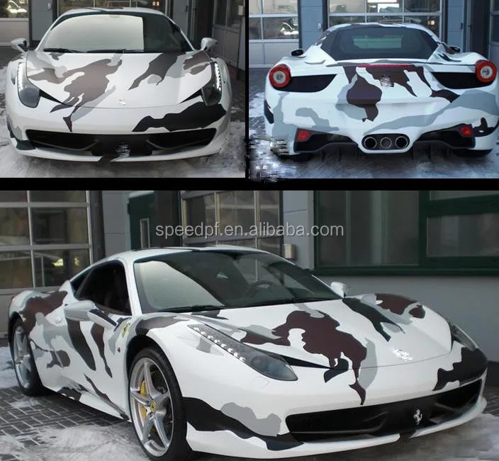 Custom Digital Printing Bape Ape Design Car Vinyl Wrap Film - Self ...