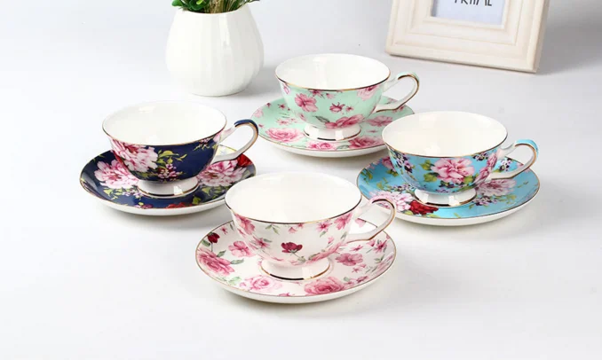 220ml Bulk Fine Royal Bone China Tea Cups And Saucers Cheap,Ceramic ...