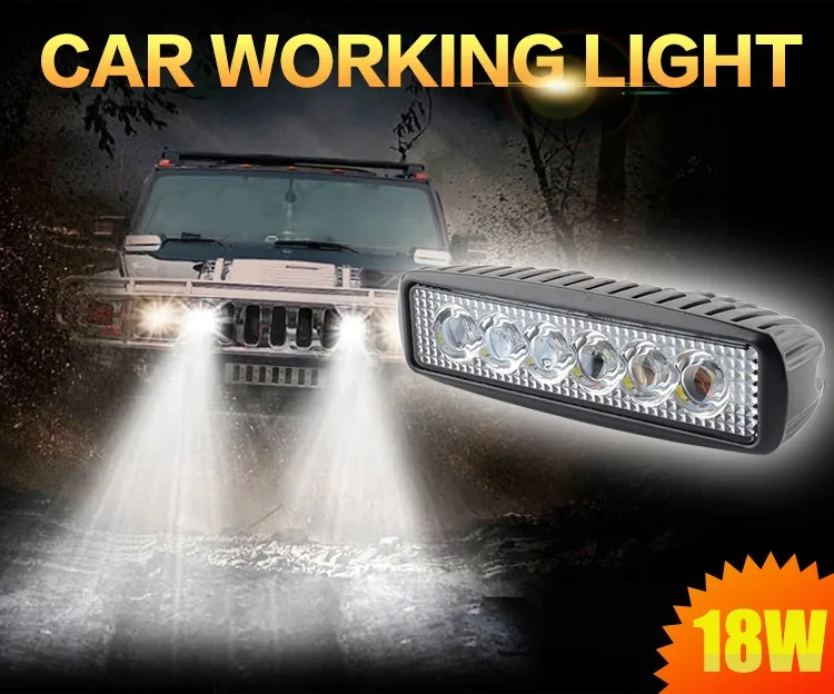 High Quality 18w 12v Auto Parts High Power Led Work Light For Trucks ...