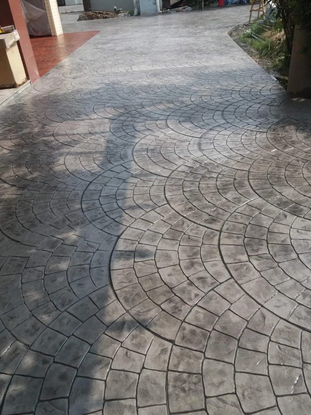 Rubber Stamped Concrete Paving Pattern Mats for Driveways & Patios ...