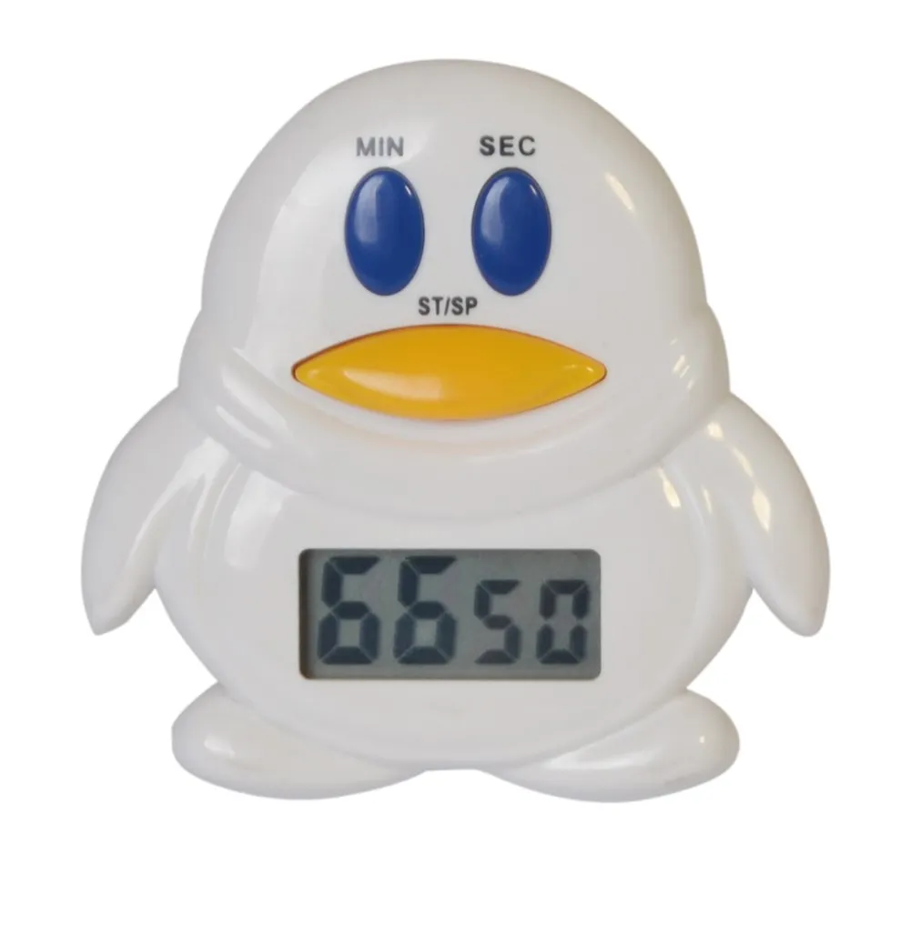 Lovely Magnetic Penguin Digital Tea Timer Digital With Ultra Loud Alarm ...