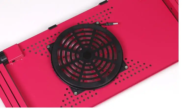 Adjustable Wooden Laptop Desk Notebook Computer Stand With Built In ...