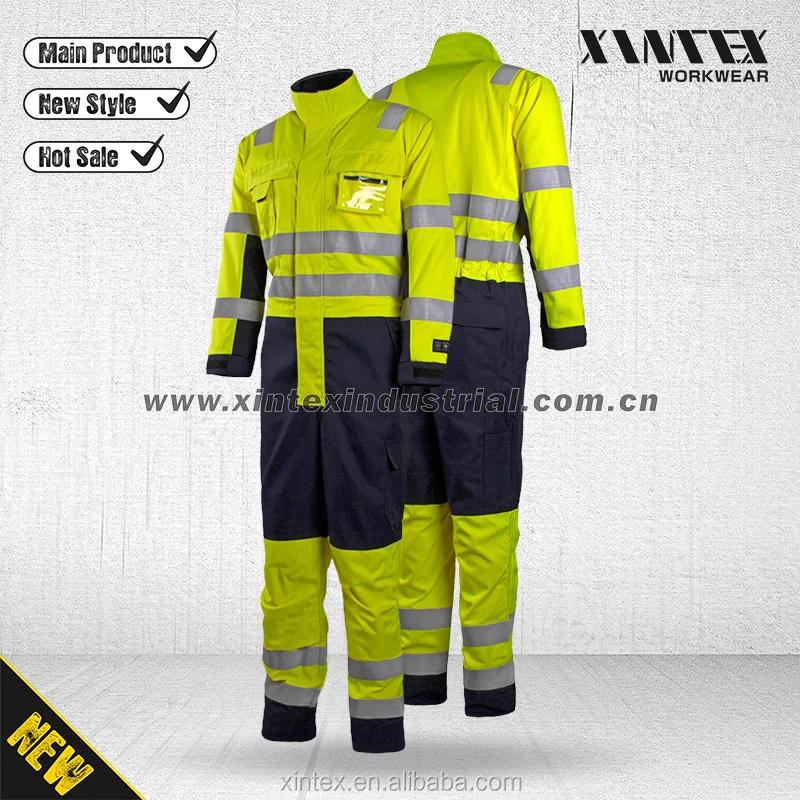 En Iso 11612/en Iso 20471 Multinorm Protective Flame Retardant Coverall ...