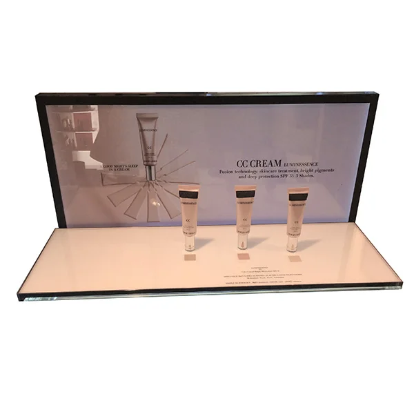 Cosmetic Display Cases For Countertop Acrylic Skin Care Display Stand ...
