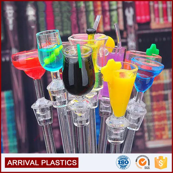 9" Cocktail Party Markers Acrylic Fun Drink Stirrers - Buy Acrylic Fun ...
