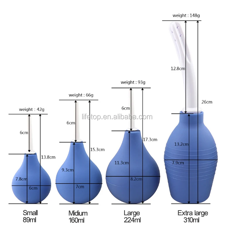 Hot Sale Black Blue Anal Douche Medical Rubber Vaginal Douche - Buy ...