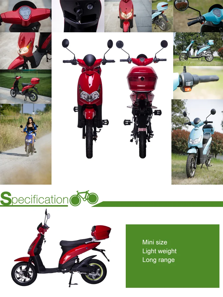 Swift-eec Electric Moped With Battery Motorcycle Style Pedal Assist E ...