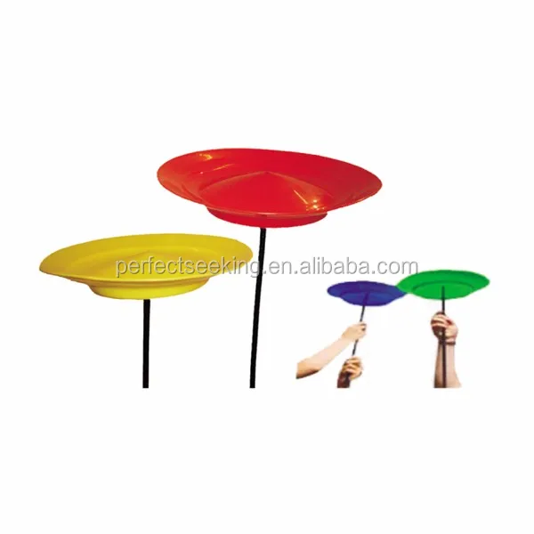 Spinning Toy Whirling Tray Round Flying Salver Plastic Dish Juggle ...
