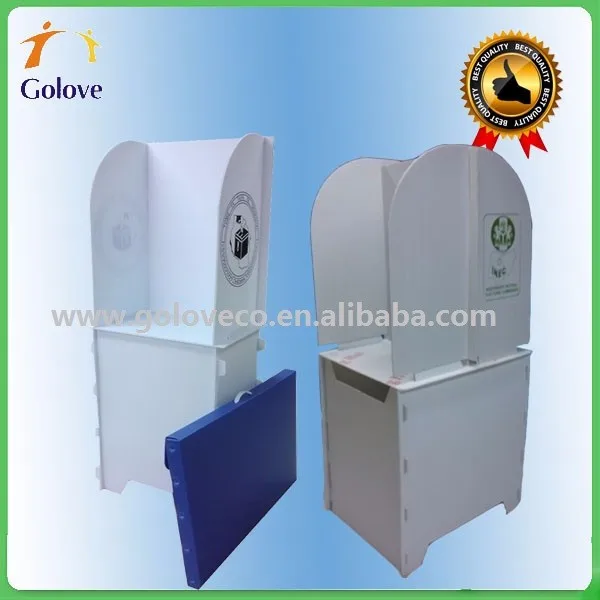 Collapsible Corrugated Plastic Polling Booth For 2 Person - Buy Plastic ...