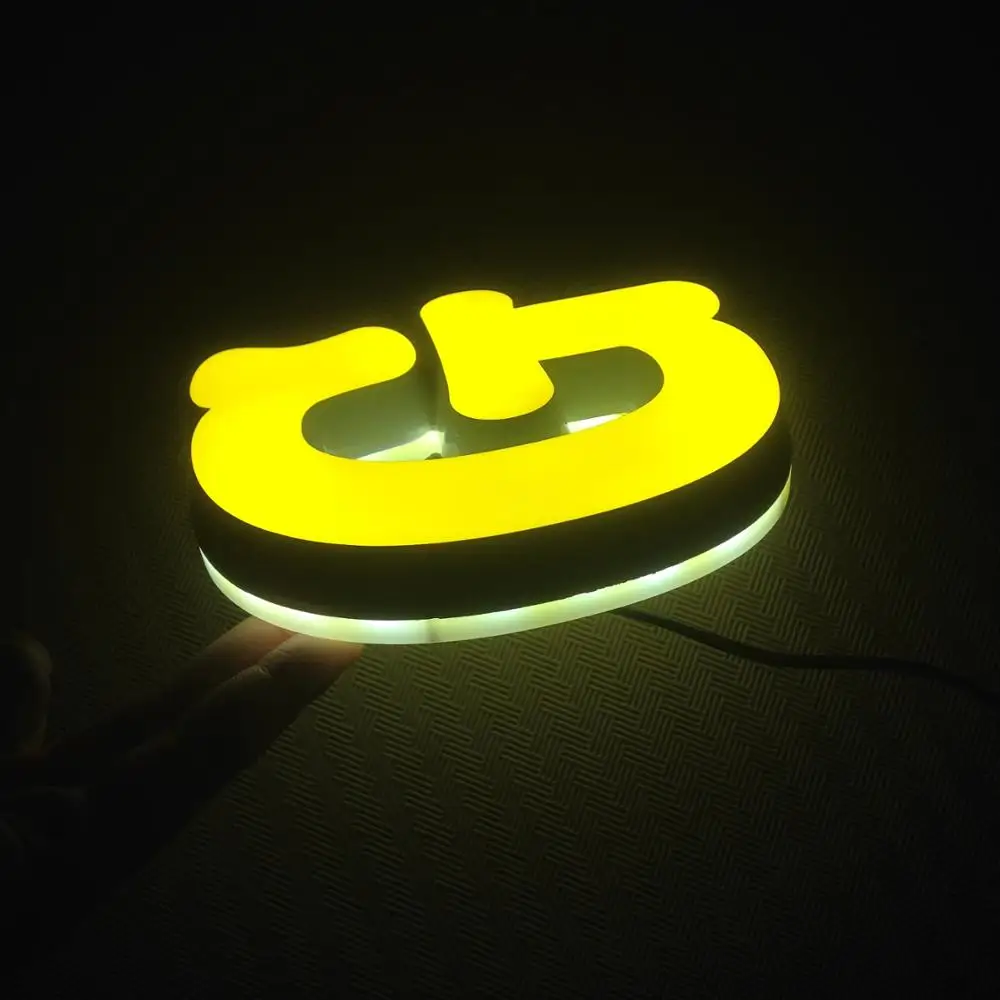 Personalizado 3d Acrílico Mini Led Canal Carta Signo/láser Corte ...