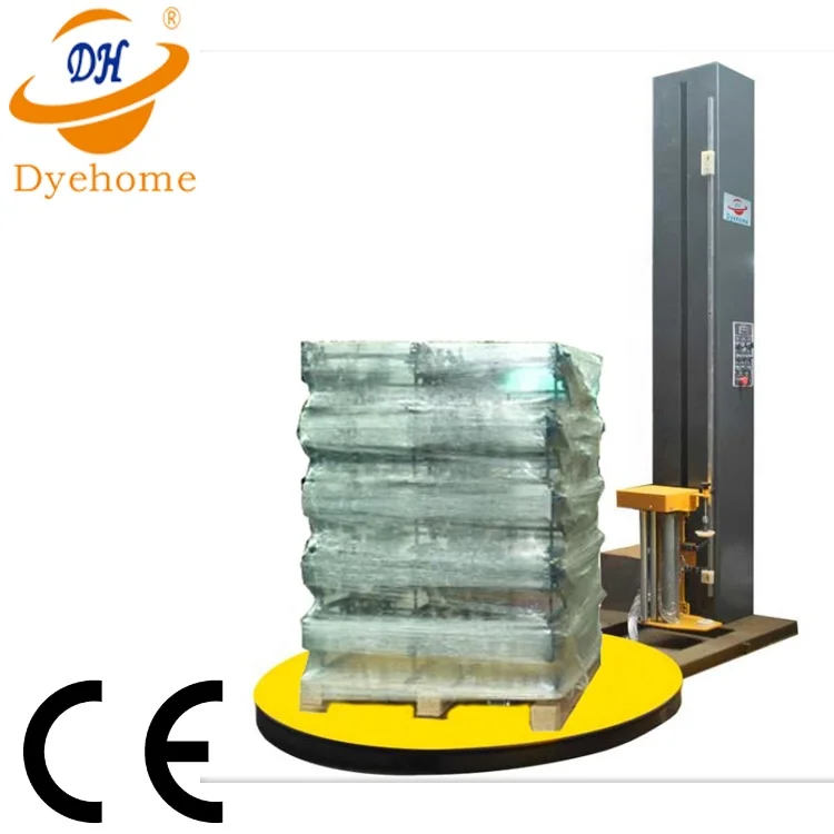 Touch Screen Controlled Turntable Pallet Wrapping Film Machine With Ce ...