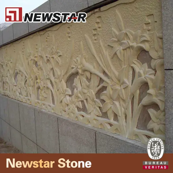 Stone Relief Flower Carving,Stone Relief Decorative Wall,Sandstone ...