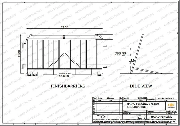 Crowd Control Barriers Drawings - Buy Crowd Control Barriers,Traffic ...