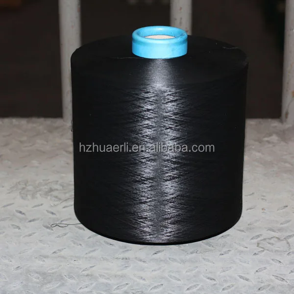 Ddb Polyester Yarn Black Dty - Buy Ddb Polyester Yarn Black Dty,Dty 150d/48f Dope Dyed Black Sim ...