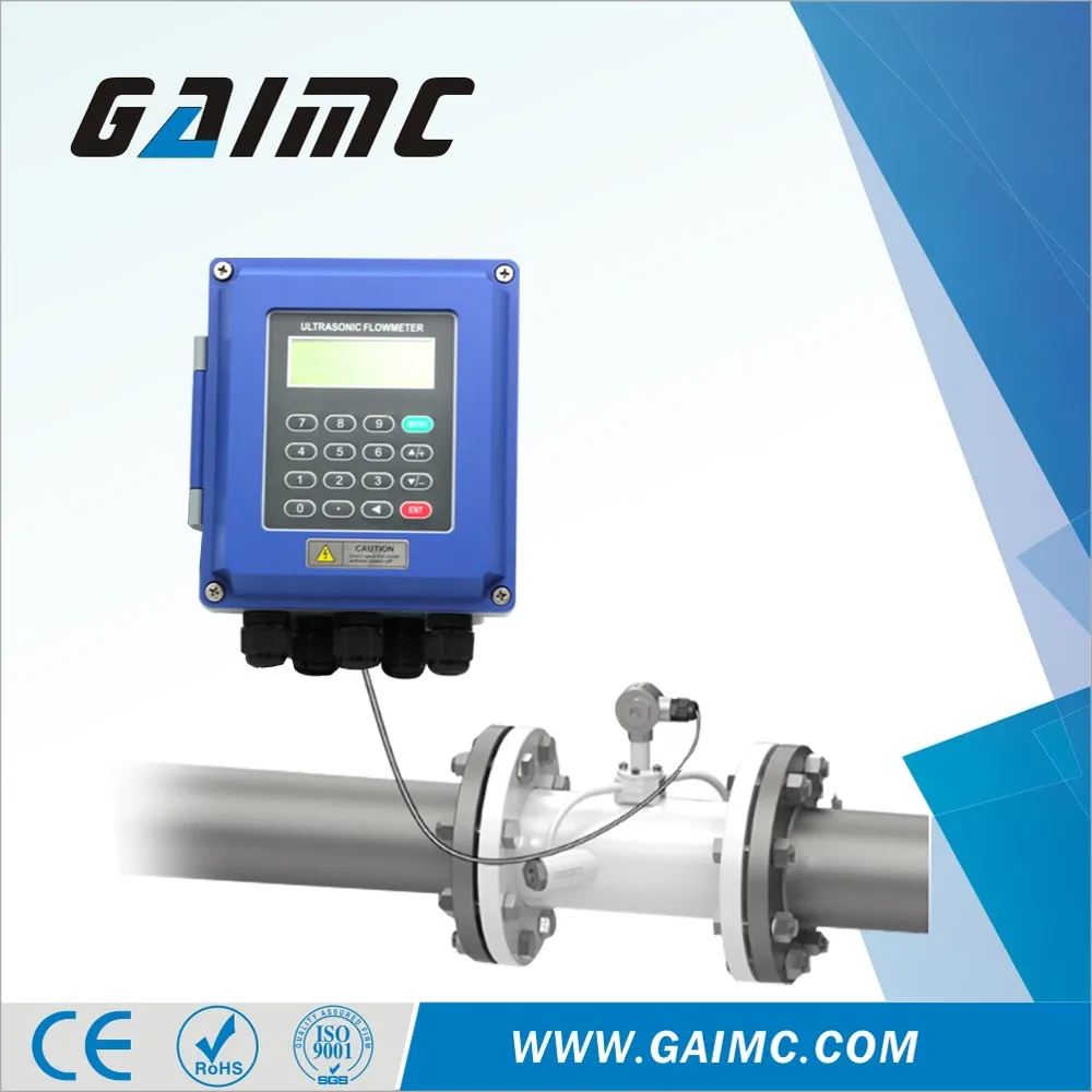 Guf120-m Water 4-20ma Clamp On Ultrasonic Flow Meter - Buy Clamp On Ultrasonic Flow Meter ...