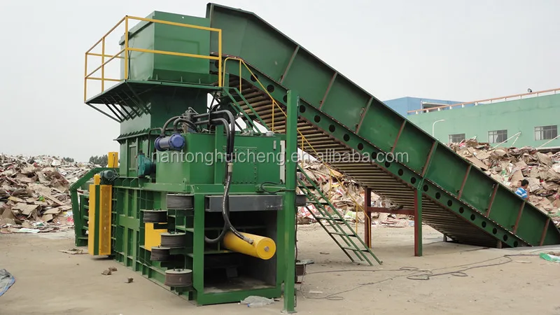 Hydraulic Automatic Waste Paper Carton Box Plastic Bail Press Machine ...