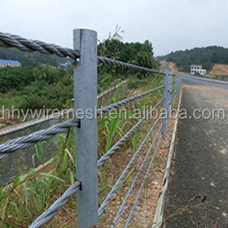 Wire Cable Guardrail System Road And Bridge Safety Protection - Buy ...