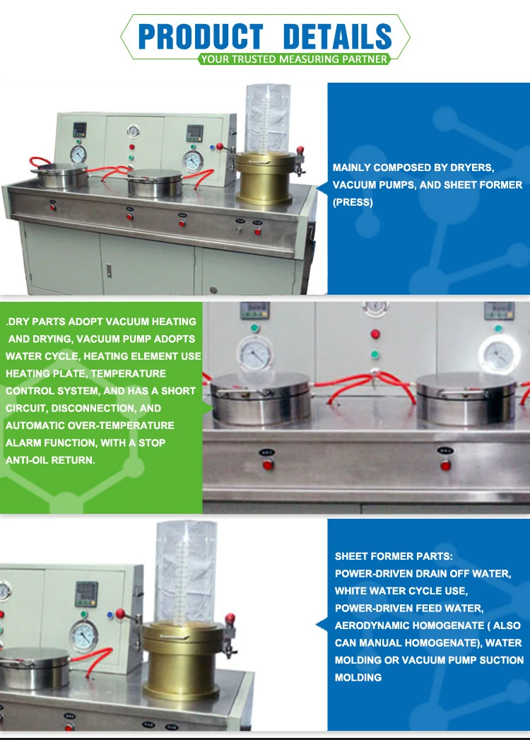 Pulp Rapid-kothen Sheet Former Measurement Sheet Former Laboratory ...