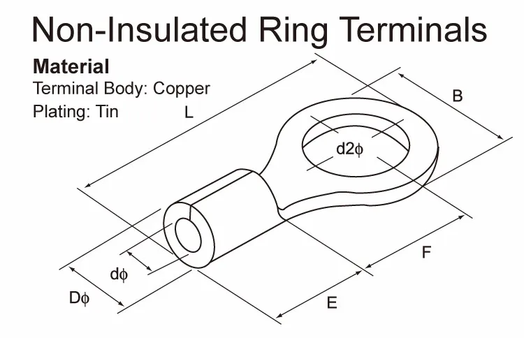 Cost-effective Stainless Steel Non-insulated Ring Terminal - Buy Ring ...