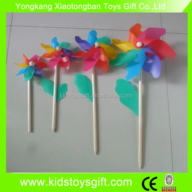 Decorative Rainbow Flower Garden Pinwheel/dot Pattern Colored Pinwheel ...