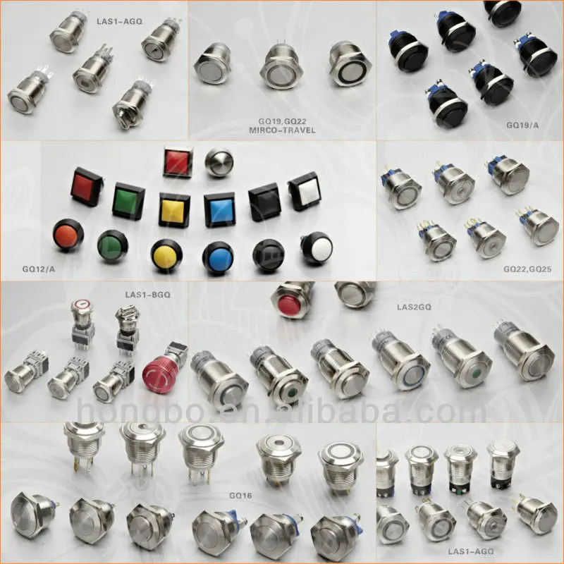 Onpow 10mm Illuminated Momentary Round Push Button Switch(las3y-11/r ...