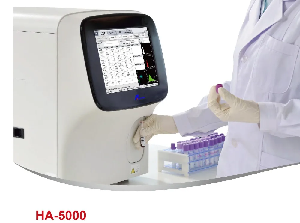 5 Part Diff High Quality Cheap Price Auto Load Hematology Analyzer; 5 ...