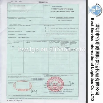 Certificate Of Origin Form For China To Korea Fta Form K Preferential Tax - Buy Certificate Of ...