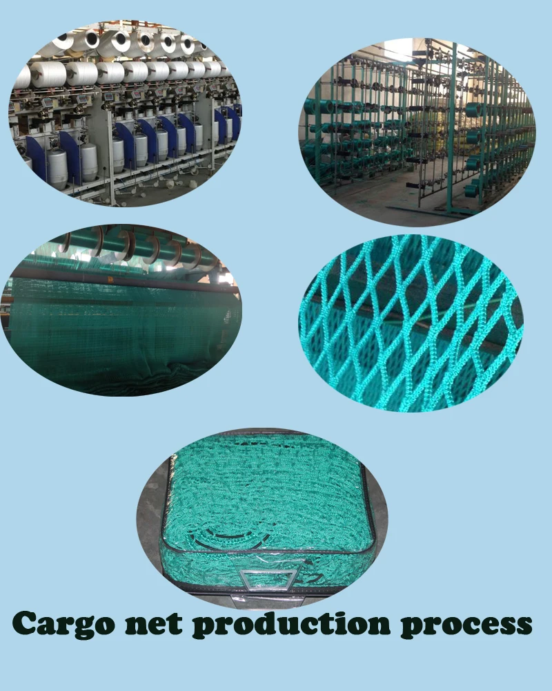 Pp Knotless Trailer Truck Cargo Net With Hooks And Elastic Rope - Buy ...