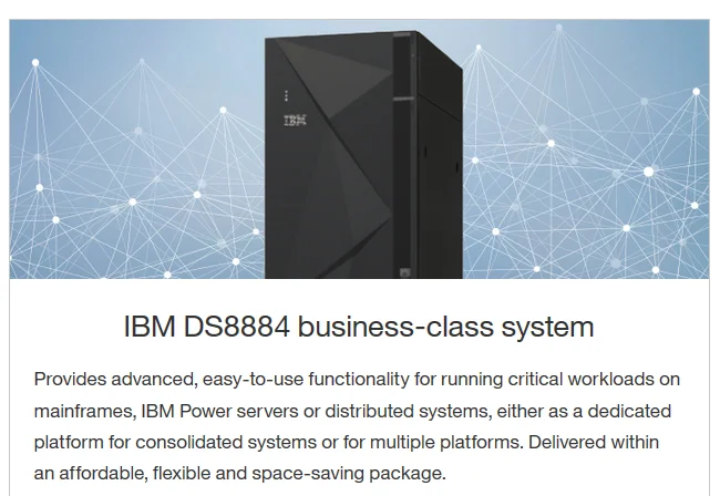 ใหม่ Next Generation Ds8880 ระบบจัดเก็บข้อมูล Enterprise Hybrid Storage ...