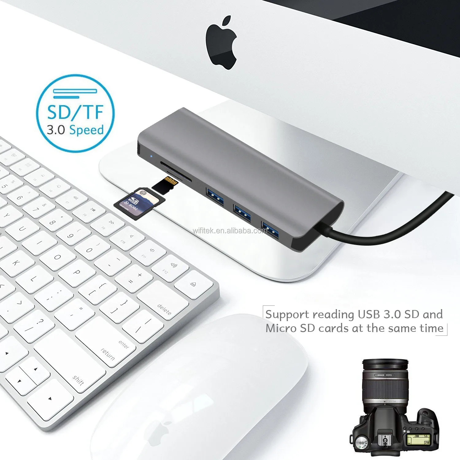 2019 Amazon Pore Port Usb C Hub With Rj45 Gigabit Network And Tf/sd ...
